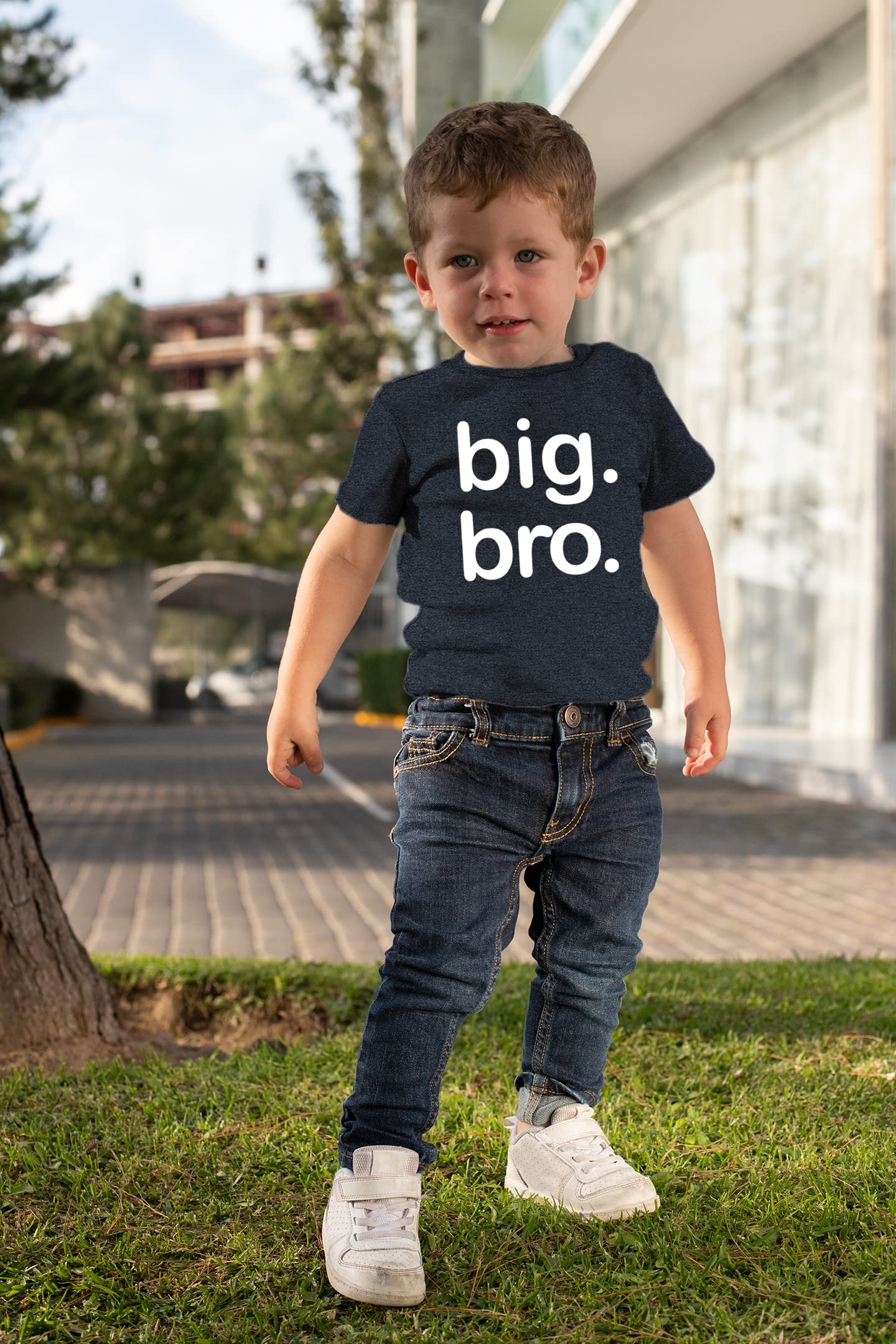 Big Brother Shirt, Big bro Shirt, Big Brother Announcement Shirt, Big Brother t Shirt Toddler (Charcoal Black, 18 Months)