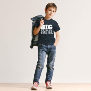 Big Brother Shirt for Toddler Promoted to Best Big Brother Announcement Baby Boys (Charcoal Black, 18 Months)