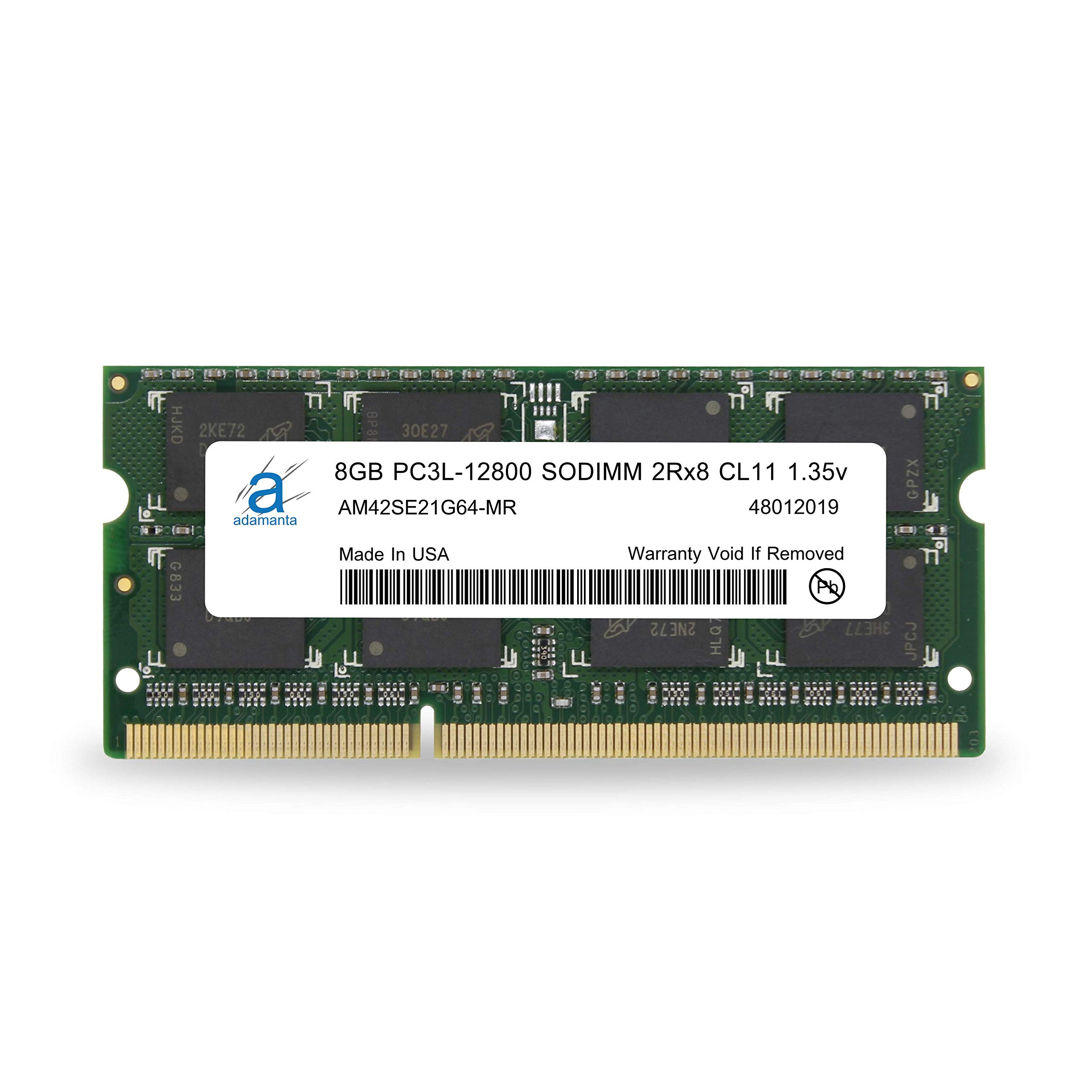 Adamanta 8GB (1x8GB) Compatible for Dell Latitude E7450, E7250, 7250, E5550, 5550, E5450, 5450, E5250, 5250 DDR3L 1600Mhz PC3L-12800 SODIMM 2Rx8 CL11 1.35v Notebook Laptop Memory RAM Upgrade