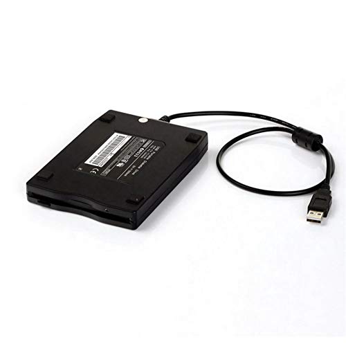 Tatoonly Superjiuex 3.5 inch 1.44MB FDD Black USB Portable External Interface Floppy Disk FDD External USB Floppy Drive for Laptop