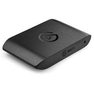 elgato hd60 x - stream and record in 1080p60 hdr10 or 4k30 with ultra-low latency on ps5, ps4/pro, xbox series x/s, xbox one x/s, in obs and more, works with pc and mac