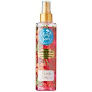 fresh feel body mist fresh janira 200ml - light and refreshing body fragrance. spritz it on after bathing or showering. top up throughout the day.