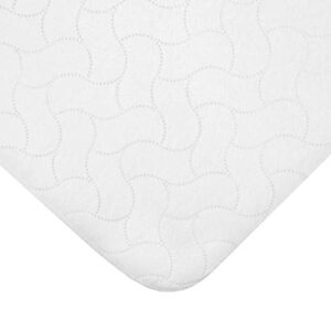 american baby company waterproof embossed quilt-like flat cradle/bassinet protective pad cover