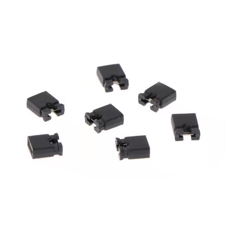 100PCS 2.54mm Black Jumper Caps Standard Circuit Board Jumper Cap Shunts Short Circuit Connection Pin Blocks