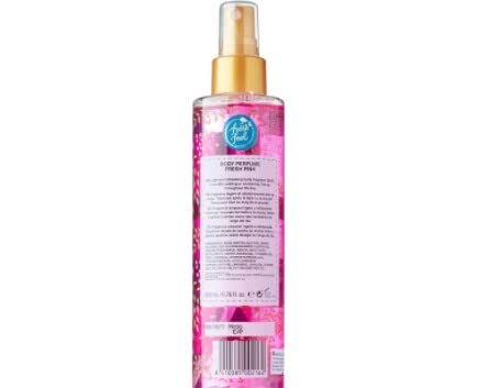 Fresh Feel Body Mist Fresh Pink 200ml - Light and refreshing body fragrance. Spritz it on after bathing or showering. Top up throughout the day.