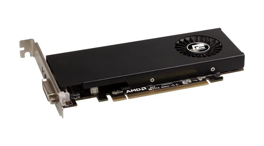 PowerColor AMD Radeon RX 550 Low Profile Graphics Card with 2GB GDDR5 Memory