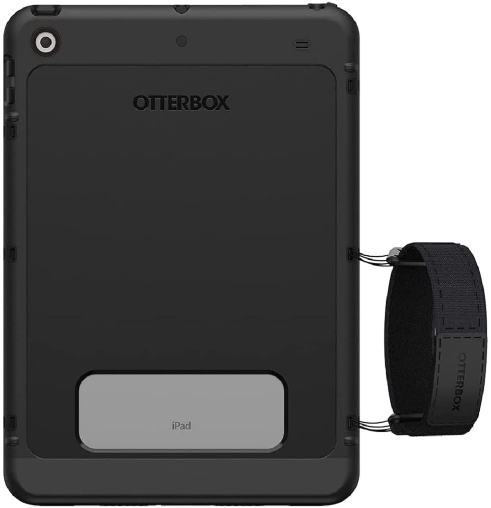 OtterBox ResQ Series Waterproof and Dustproof Case for iPad 7th, 8th & 9th Gen (10.2" Display - 2019, 2020 & 2021 Version - Only) - with Hand Strap - Non-Retail Packaging - Black