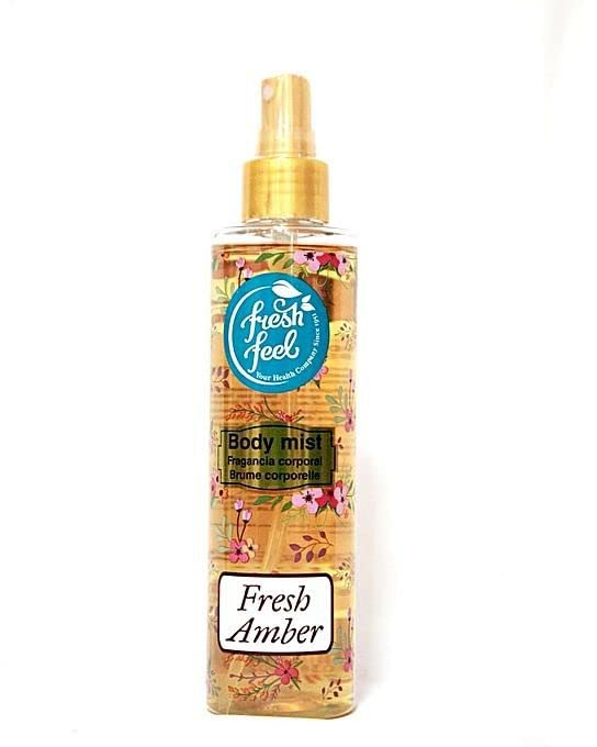 Fresh Feel Body Mist Fresh Amber 200ml - Light and refreshing body fragrance. Spritz it on after bathing or showering. Top up throughout the day.