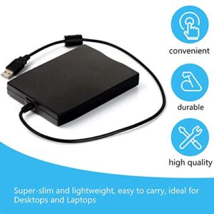 Tatoonly Superjiuex 3.5 inch 1.44MB FDD Black USB Portable External Interface Floppy Disk FDD External USB Floppy Drive for Laptop