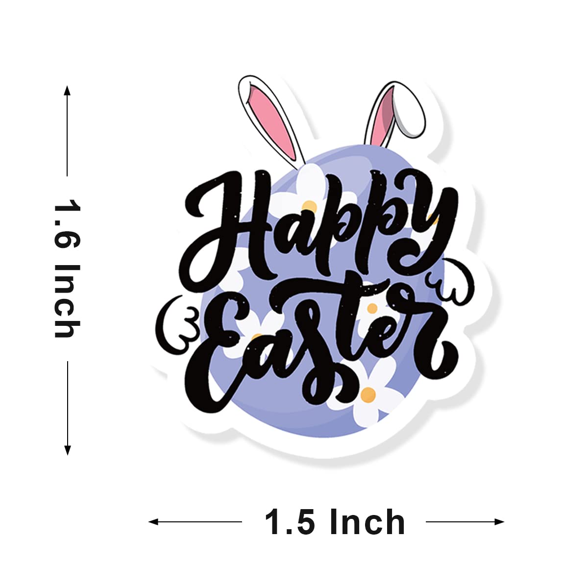 200 PCS Happy Easter Bunny Stickers,Cute Small Business Envelopes Stickers for Handmade Goods/Bags Business Packages,Easter Day Theme Small Shop Business Stickers for Envelopes Seals -Egg