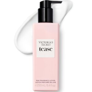 Victoria's Secret Fragrance Lotion, Tease Body Lotion for Women, Notes of White Gardenia, Anjou Pear, Black Vanilla, Tease Collection (8.4 oz)