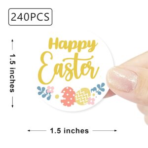 Somebunny is Going to 240 Piece Easter Stickers,Cute Business Envelopes Stickers for Handmade Goods/Small Business Packages,Easter Theme Small Shop Business Stickers for Envelopes Seals