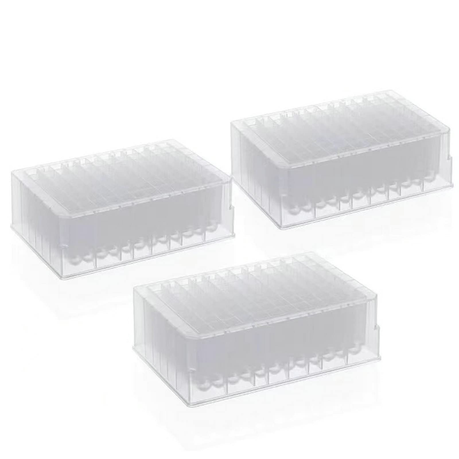 Deep Well Plates - 96 Deep Well Storage Plate,2.2mL, Square Well,Round Bottom(Pack of 5)