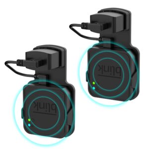 homemount blink sync module 2 mount - sync module outlet mount,save space and easy move mount bracket holder for blink outdoor indoor home security camera with short cable (2pack black)