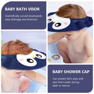 Toyvian Shampoo Shower Shampoo Cap Safety Bath Visor Cap Funny Bathing Hat Wash Hair Shield Cap for Girls and Boys Waterless Shampoo