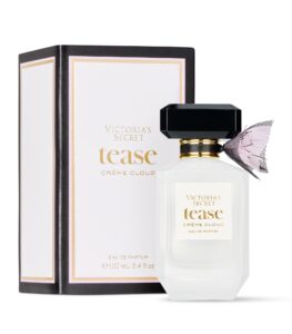 victoria's secret tease crème cloud eau de parfum, notes of vanilla meringue, santal flower & sheer amber, perfumes for women (3.4 oz)