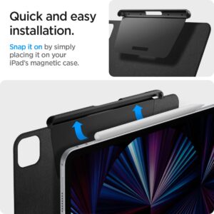 Spigen DA20 Compatible with Magic Keyboard, Smart Folio Designed for Apple Pencil Holder (Apple Pencil Pro/Apple Pencil 2nd Generation) - Black