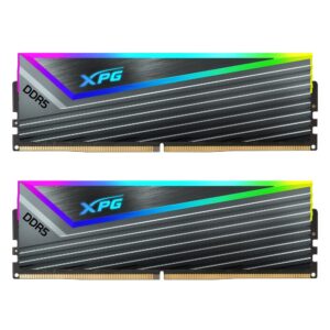 adata xpg caster rgb ddr5 6400mhz 32gb (2x16gb) cl40-40-40 pcs-51200 udimm 288-pins desktop sdram memory ram kit (ax5u6400c4016g-dccargy)