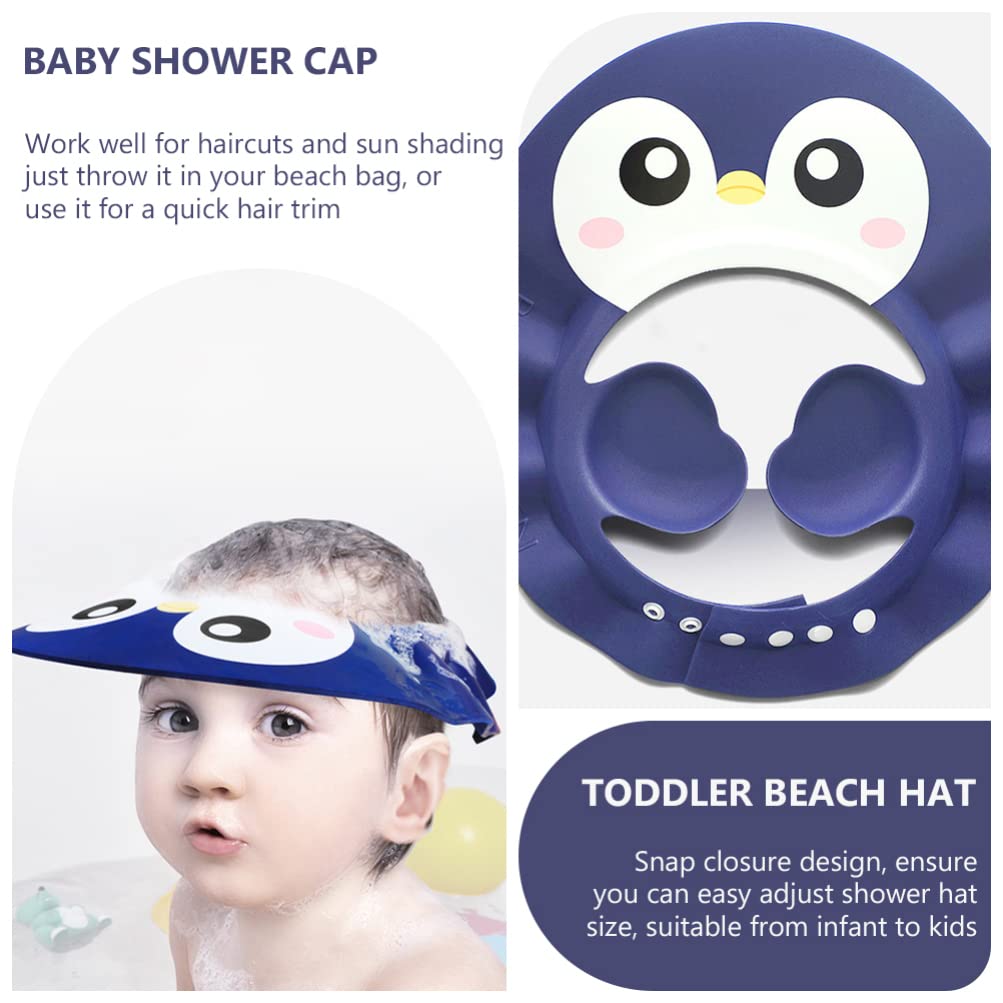 Toyvian Shampoo Shower Shampoo Cap Safety Bath Visor Cap Funny Bathing Hat Wash Hair Shield Cap for Girls and Boys Waterless Shampoo