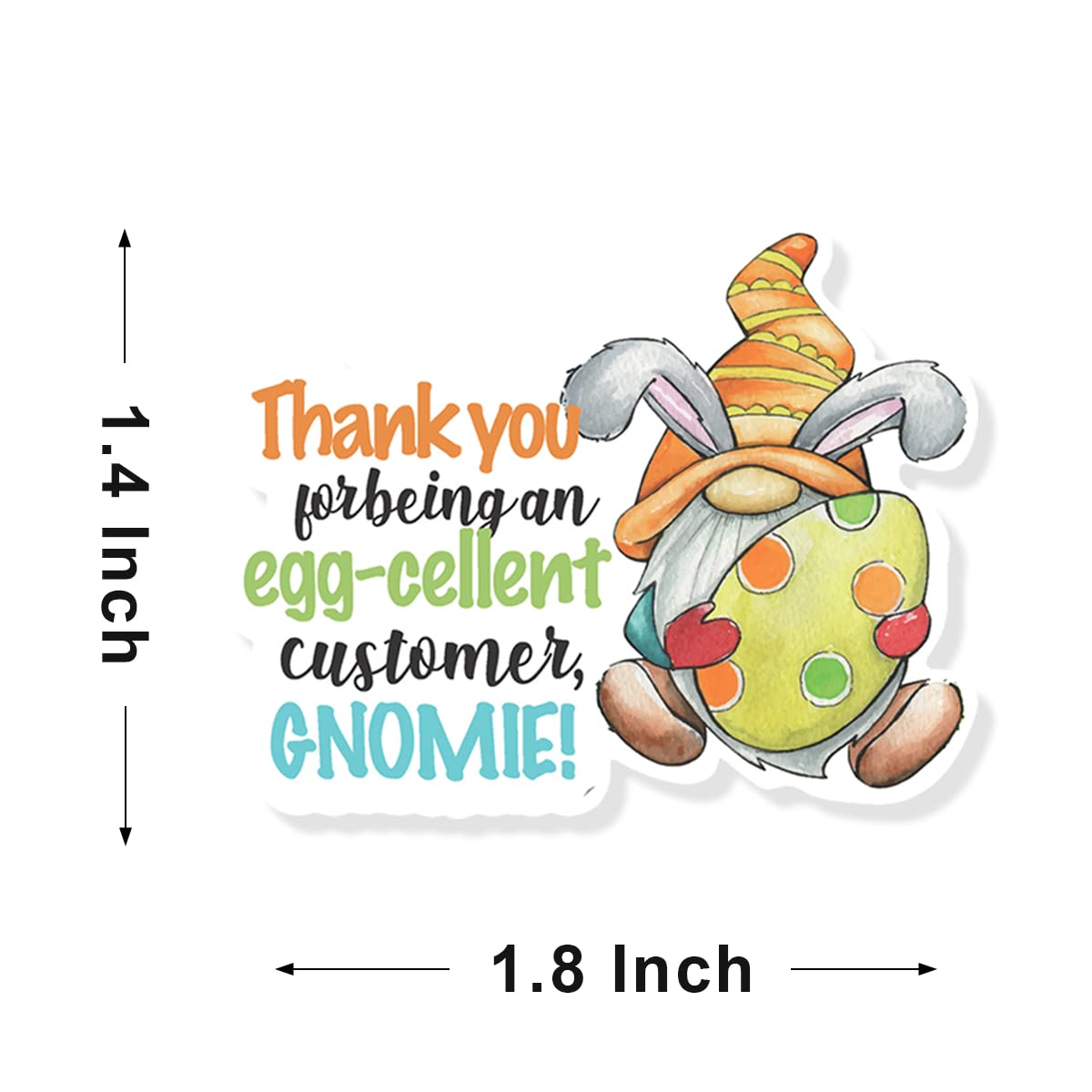 200PCS Gnome Easter Stickers,Cute Small Business Envelopes Stickers for Handmade Goods Business Packages,Easter Day Theme Small Shop Business Stickers for Envelopes Seals