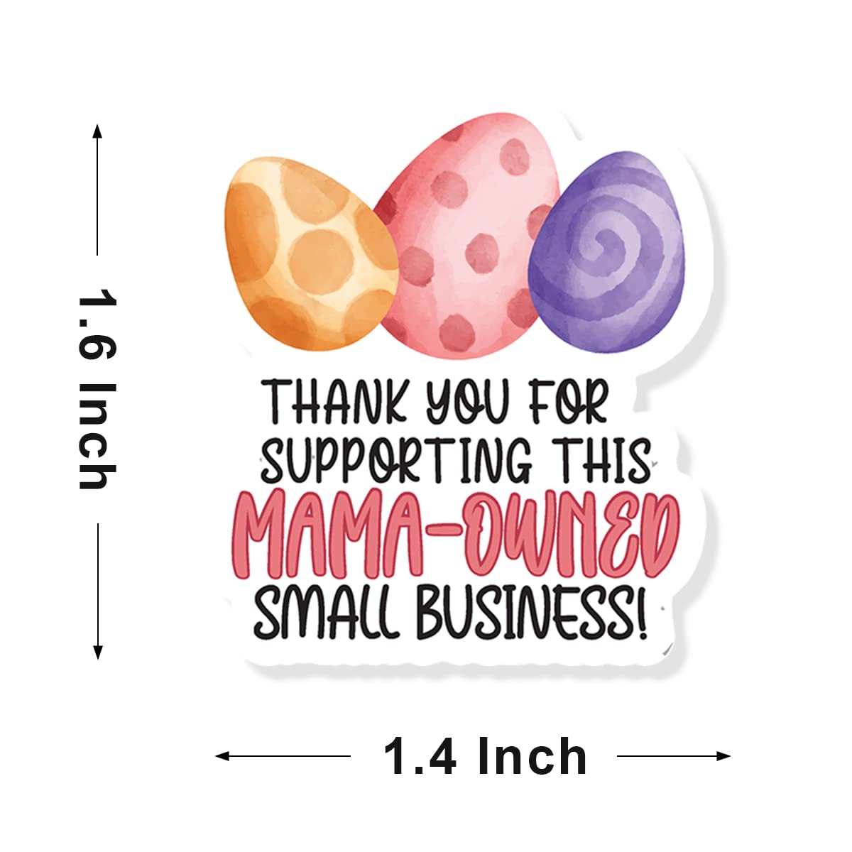 200PCS Thank You for Supporting Mama Easter Stickers,Cute Small Business Envelopes Stickers for Handmade Goods Business Packages,Easter Day Theme Small Shop Business Stickers for Envelopes Seals