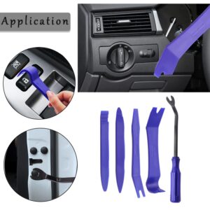 Ruibapa 20PCS Blue Radio Remove Tool Key Kit with 5PCS Fastener Remover Tool Kit for removing Car Radio Stereo CD Player P-003-B+Kit