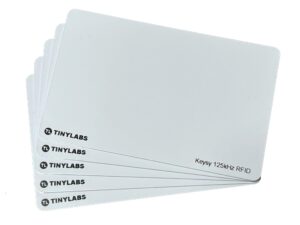 keysy rewritable rfid key cards (5-pack, white)