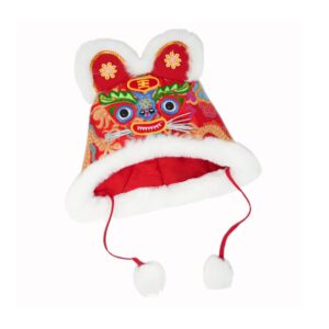 coco dolphin baby tiger hat chinese asian hat infant chinese new year chinese traditional toddler cap boy girl red