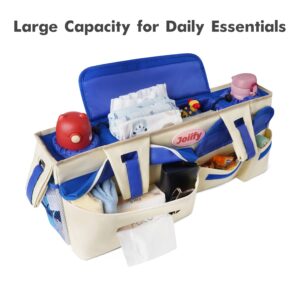 Joiify Large Double Stroller Organizer for BOB Duallie & Baby Jogger City Mini GT, Insulated Cup Holders & 6 Pockets, Parent Console Caddy Bag