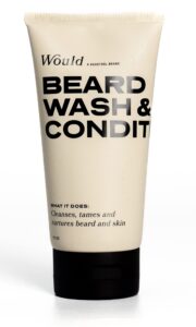 would beard wash and conditioner for men by barstool sports, 5 fl. oz., deep conditioning facial hair and skin soap, nourishing argan oil, tea tree oil, and aloe vera, reduce frizz