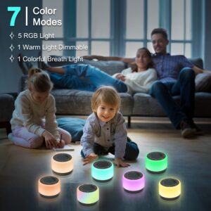 Vicsoon White Noise Machine for Baby Kids Adults, Color Noise Sound Machines with 32 Soothing Sounds and 7 Colors Night Lights, Sleep Sound Machines with 5 Timers and Memory Features