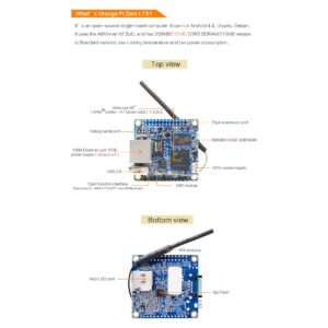 Laiaouay for Orange Pi Zero LTS 512MB Development Board+Protective White Case ,H3 Quad Core Open-Source Single Board Set