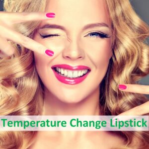 5 Pieces Aloe Vera Lipstick,Long Lasting Moisturizing Lip Balm,Nourishing Lip stick,Lipstick,Lip Balm,Magic Temp Color Change,Waterproof Lip Gloss Matte Makeup