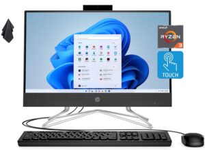 hp pavilion 22" all-in-one pc, full hd touch display, amd ryzen 3 3250u processor, 16 gb ram, 1tb hdd, webcam, wi-fi, hdmi, 3 in 1 sd card reader, dvd-writer, windows 11 (latest model)