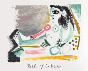 pablo picasso, femme nu assise