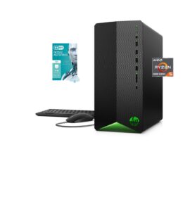 hp pavilion gaming desktop pc - amd 6-core ryzen 5 5600g processor, amd radeon rx5500, 8gb ram, 256gb pcie nvme ssd, win 10 home (renewed)