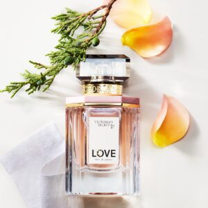 Victoria's Secret Love Eau de Parfum, Notes of Fresh Juniper, Apricot Blush & Boyfriend Tee, Perfumes for Women (3.4 oz)