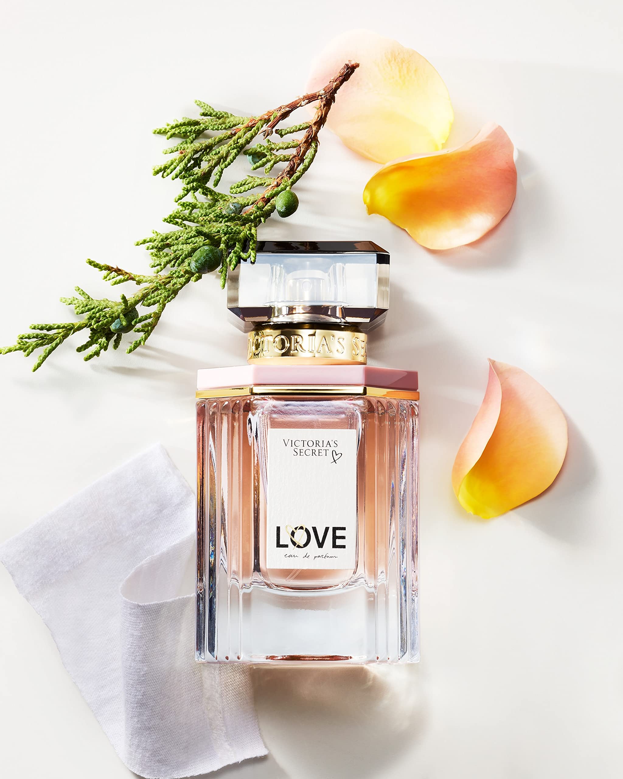 Victoria's Secret Love Eau de Parfum, Notes of Fresh Juniper, Apricot Blush & Boyfriend Tee, Perfumes for Women (3.4 oz)