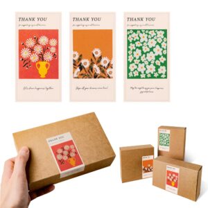 box seal stickers-300 pcs,rectangle gift package labels, thank you for your order stickers,decorative baking gift bags packaging decals for small business,envelopes seal gift packaging box retail bag