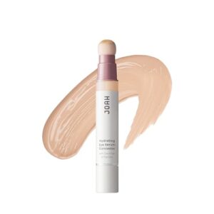 joah perfect complexion under eye concealer and serum, korean makeup, hydrating under eye serum concealer stick for dark circles and puffiness, peptide serum with medium coverage