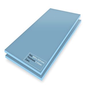 arctic tp-3: premium performance thermal pad, 200 x 100 x 1.5 mm (stackable to 2.0 mm without performance loss), 2 pieces - high performance, particularly soft, ideal gap filler, bridging gaps