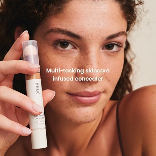 JOAH Perfect Complexion Under Eye Concealer and Serum, Korean Makeup, Hydrating Under Eye Serum Concealer Stick for Dark Circles and Puffiness, Peptide Serum with Medium Coverage