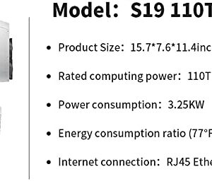 Professional Bitcoin Miner Supplier, New Asic Bitcoin Antminer S19 pro 110TH/S 3200W with PSU