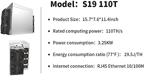 Professional Bitcoin Miner Supplier, New Asic Bitcoin Antminer S19 pro 110TH/S 3200W with PSU