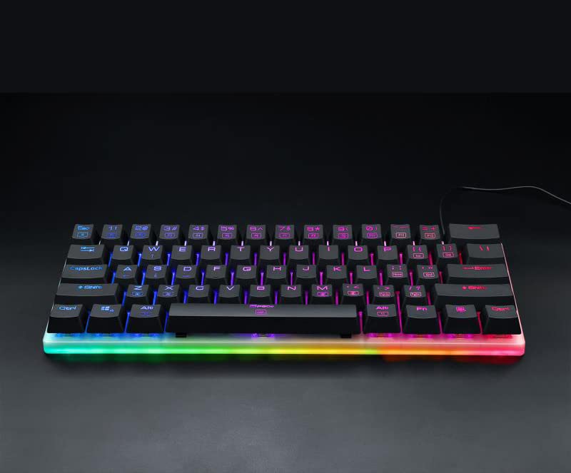 Redragon K605 Alien Giant Mechanical Gaming Keyboard, Super Big 61 Keys & Outemu Blue Switch, RGB LED Backlit Ergonomic Wired Type-C Full Key Conflict Free Anti-Ghosting NKRO Keyboard