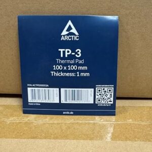 ARCTIC TP-3: Premium Performance Thermal Pad, 100 x 100 x 1.0 mm (Stackable to 2.0 mm Without Performance Loss), 1 Piece - High Performance, Particularly Soft, Ideal Gap Filler, Bridging Gaps