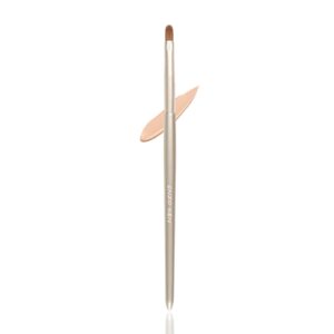 enzo ken thin lip brush, mini flat concealer brush under eye, small lip makeup brush for lip stick, liquid lipstick, liquid blush, lipgloss, lip plumper, lip plumping lip gloss, spots, mature skin.