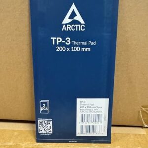 ARCTIC TP-3: Premium Performance Thermal Pad, 200 x 100 x 1.0 mm (Stackable to 2.0 mm Without Performance Loss), 2 Pieces - High Performance, Particularly Soft, Ideal Gap Filler, Bridging Gaps