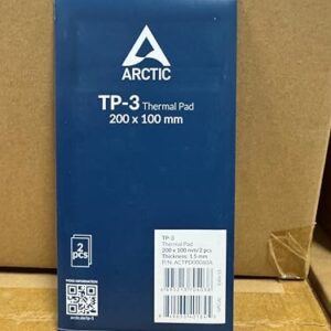 ARCTIC TP-3: Premium Performance Thermal Pad, 200 x 100 x 1.5 mm (Stackable to 2.0 mm Without Performance Loss), 2 Pieces - High Performance, Particularly Soft, Ideal Gap Filler, Bridging Gaps