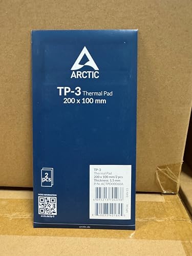 ARCTIC TP-3: Premium Performance Thermal Pad, 200 x 100 x 1.5 mm (Stackable to 2.0 mm Without Performance Loss), 2 Pieces - High Performance, Particularly Soft, Ideal Gap Filler, Bridging Gaps